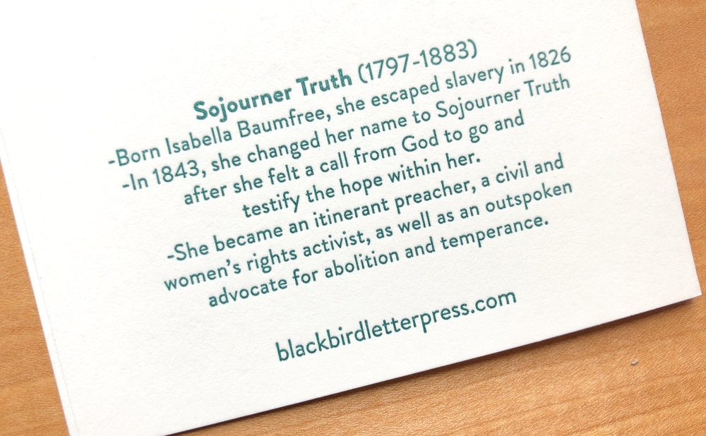 Sojourner Truth Card – Burning Books