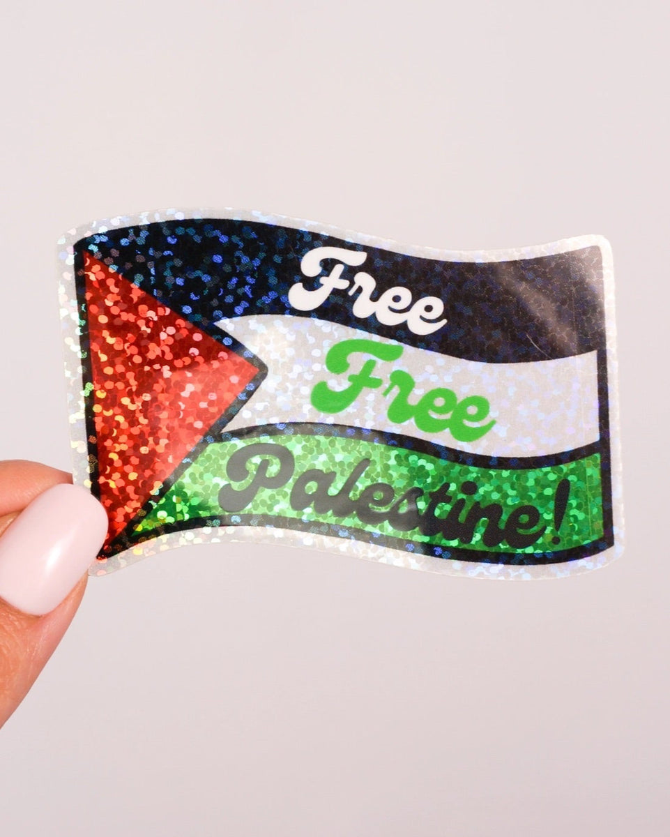 Free Free Palestine Sticker – Burning Books